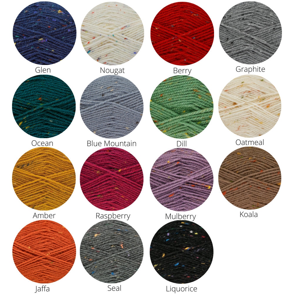 King Cole Big Value Tweed DK 100g Knitting Crochet Yarn - Etsy UK