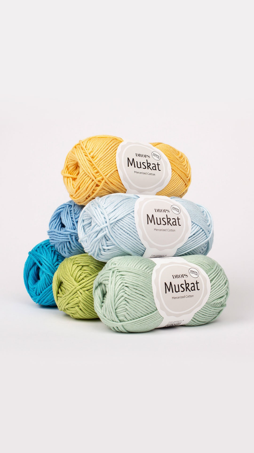 Drops Muskat DK 50g Knitting Crochet Yarn Egyptian Mercerized - Etsy UK