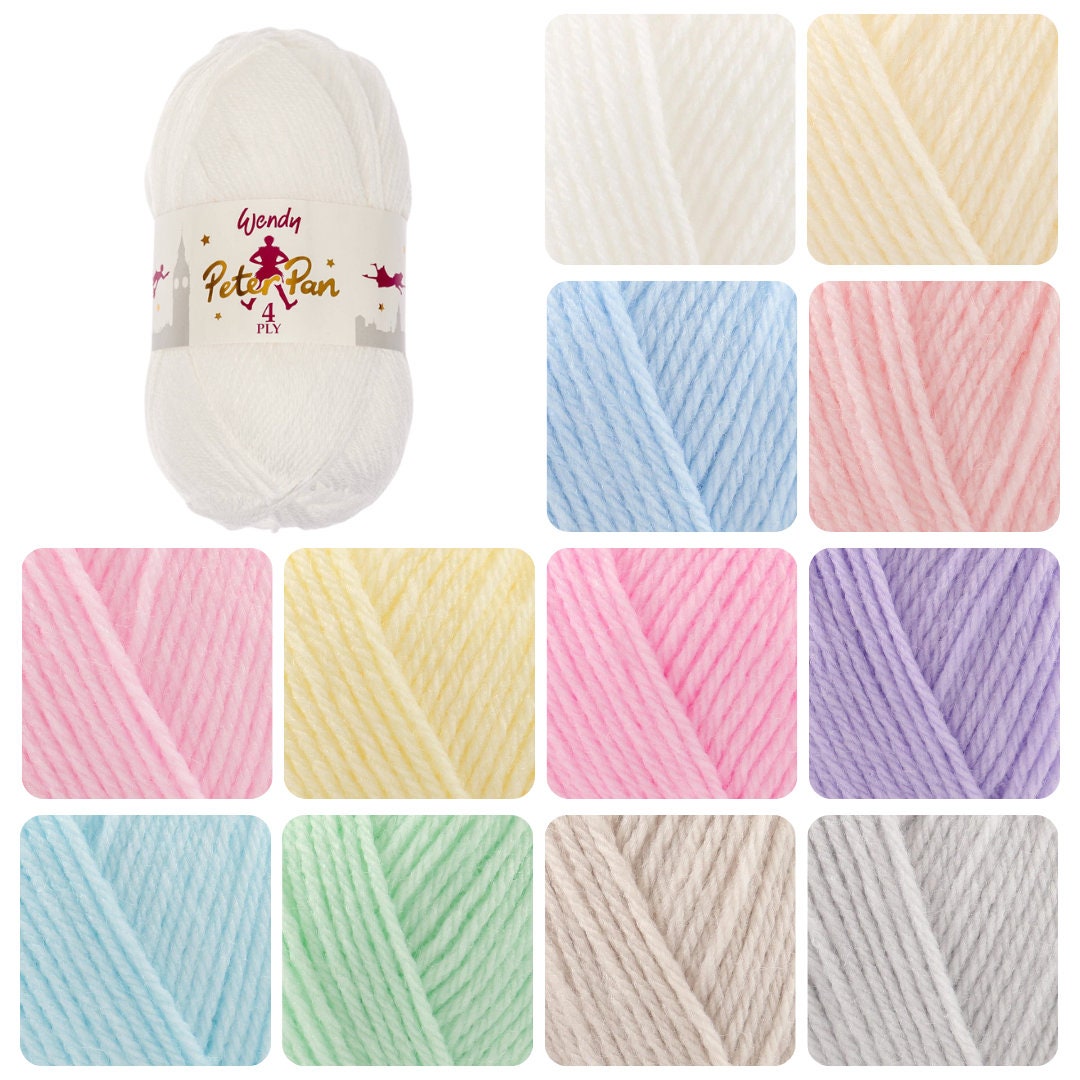 Wendy Peter Pan 4 Ply 50g Knitting Crochet Yarn - Etsy UK