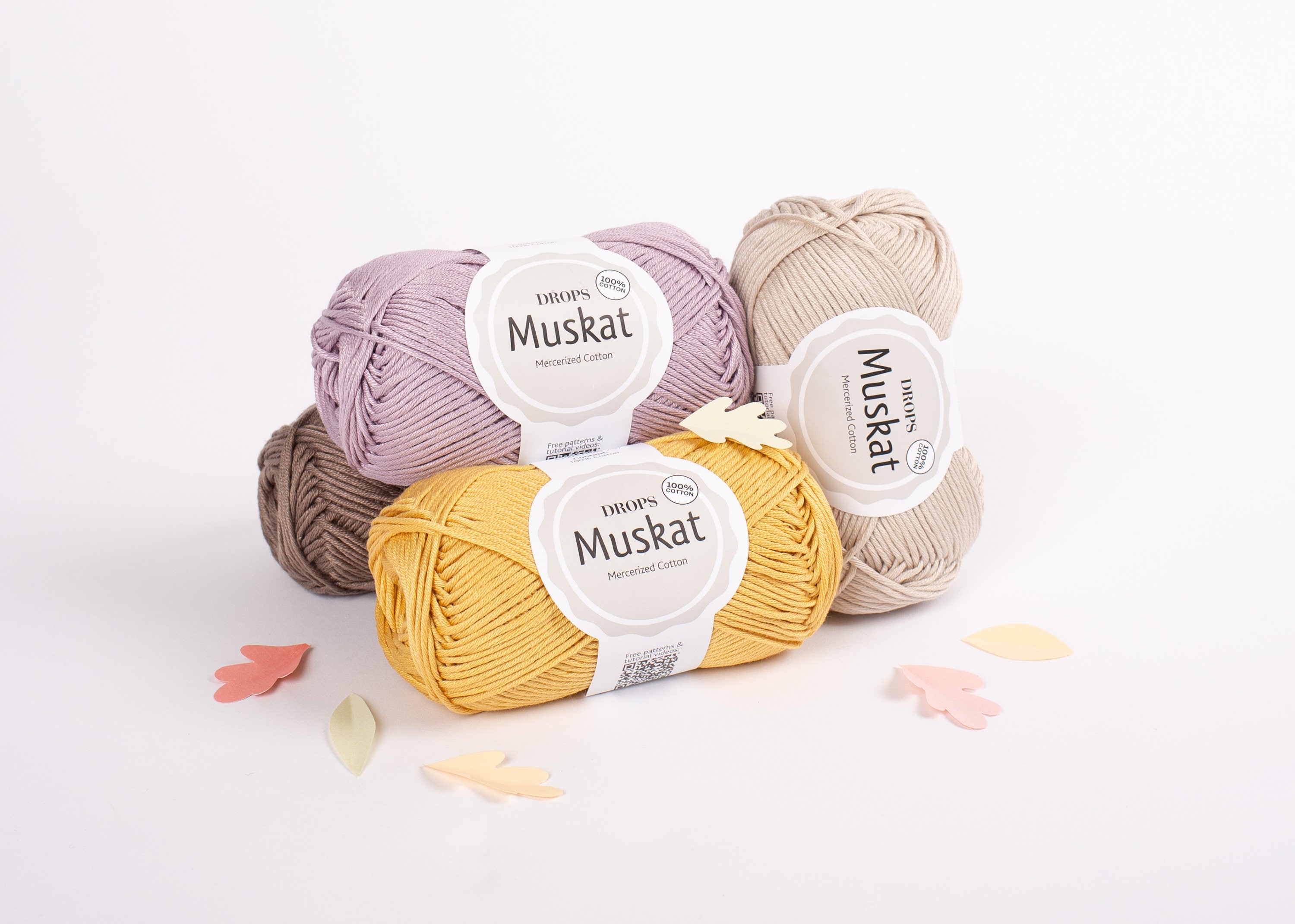 Drops Muskat DK 50g Knitting Crochet Yarn Egyptian Mercerized - Etsy UK