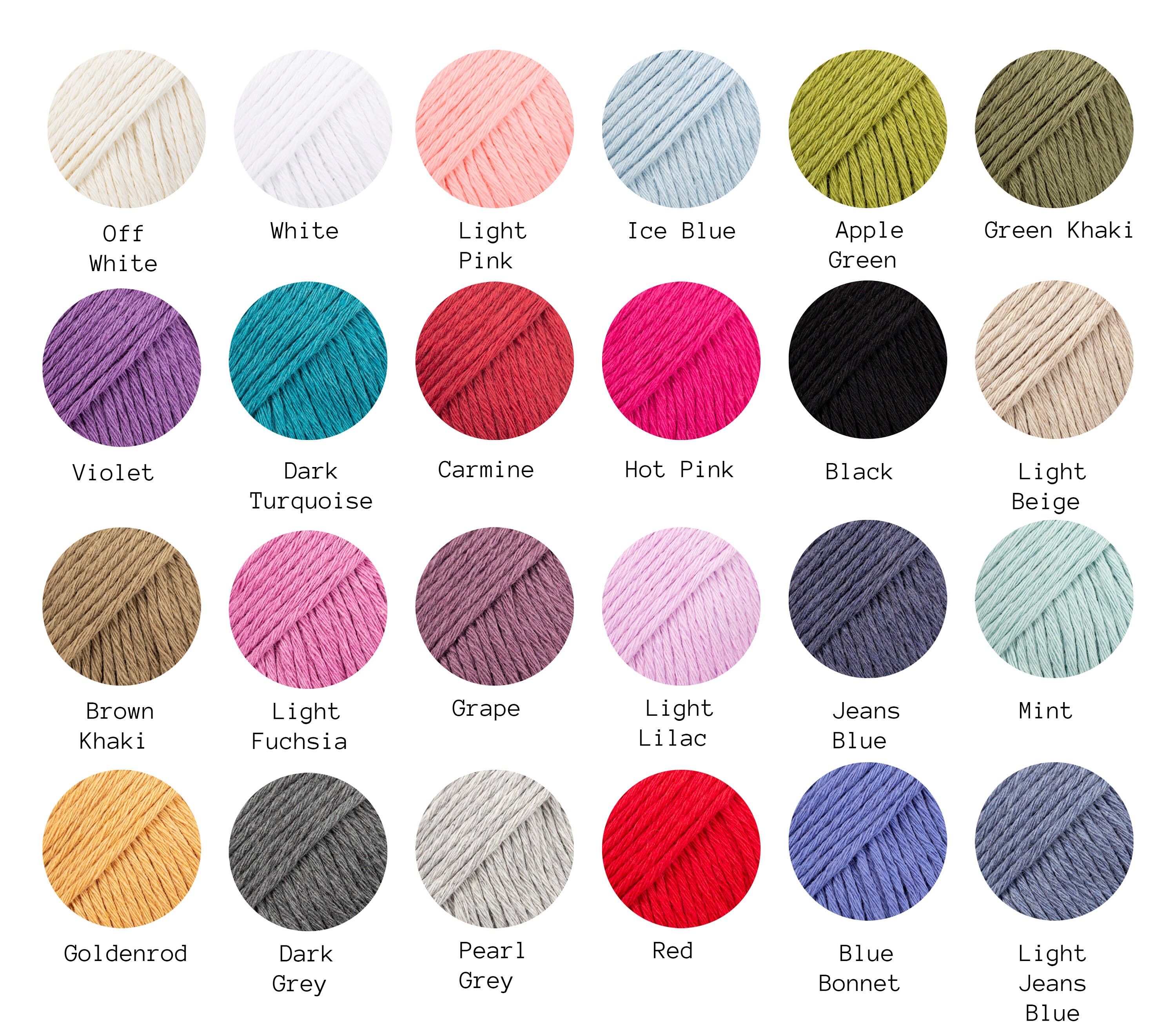 Drops Cotton Light DK 50g Knitting Crochet Yarn 50% Cotton - Etsy UK