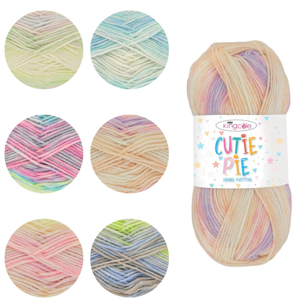 King Cole Cutie Pie DK 100g Baby Knitting Crochet Yarn - Etsy UK