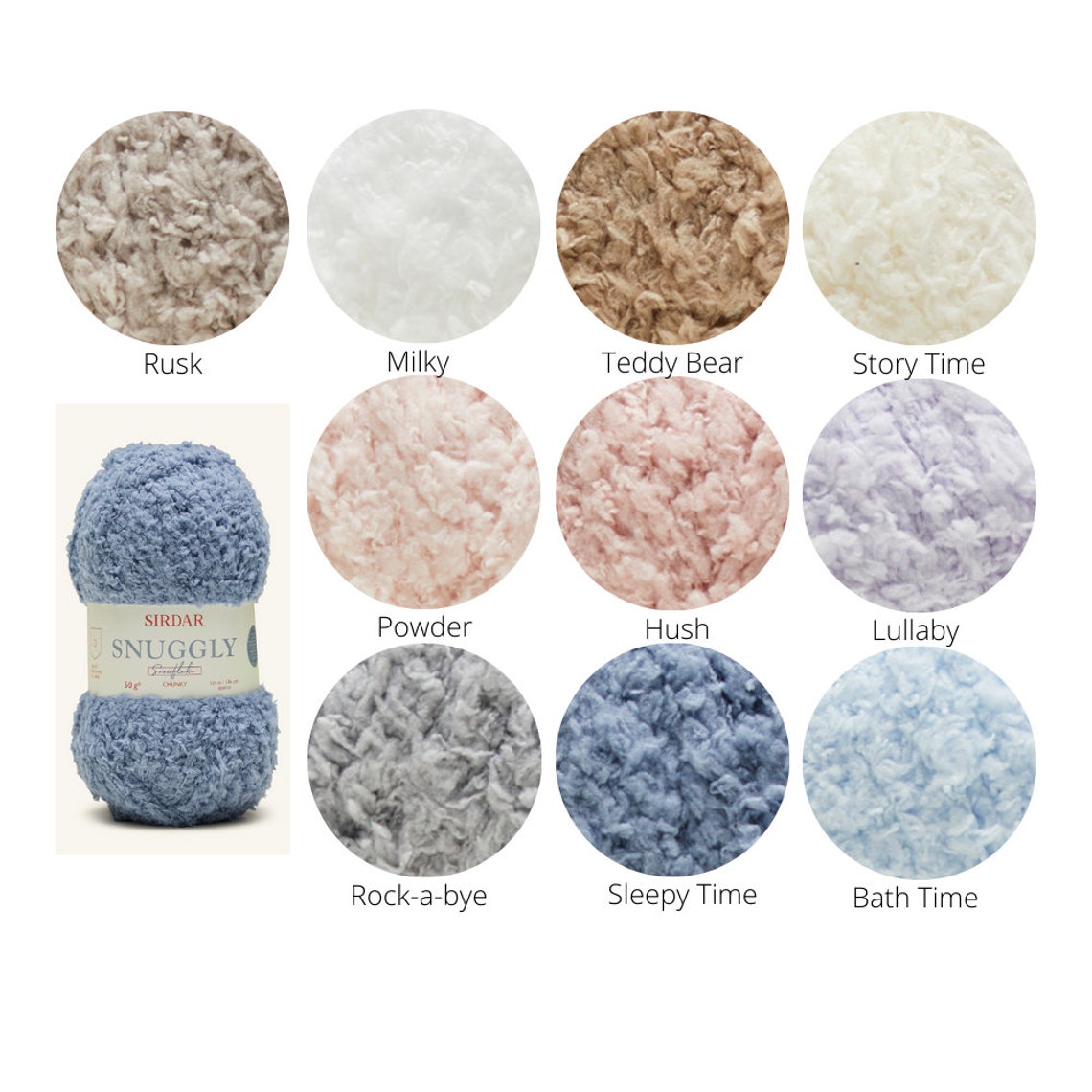 Sirdar Snuggly Soft Snowflake Chunky 50g Knitting Yarn Crochet ...