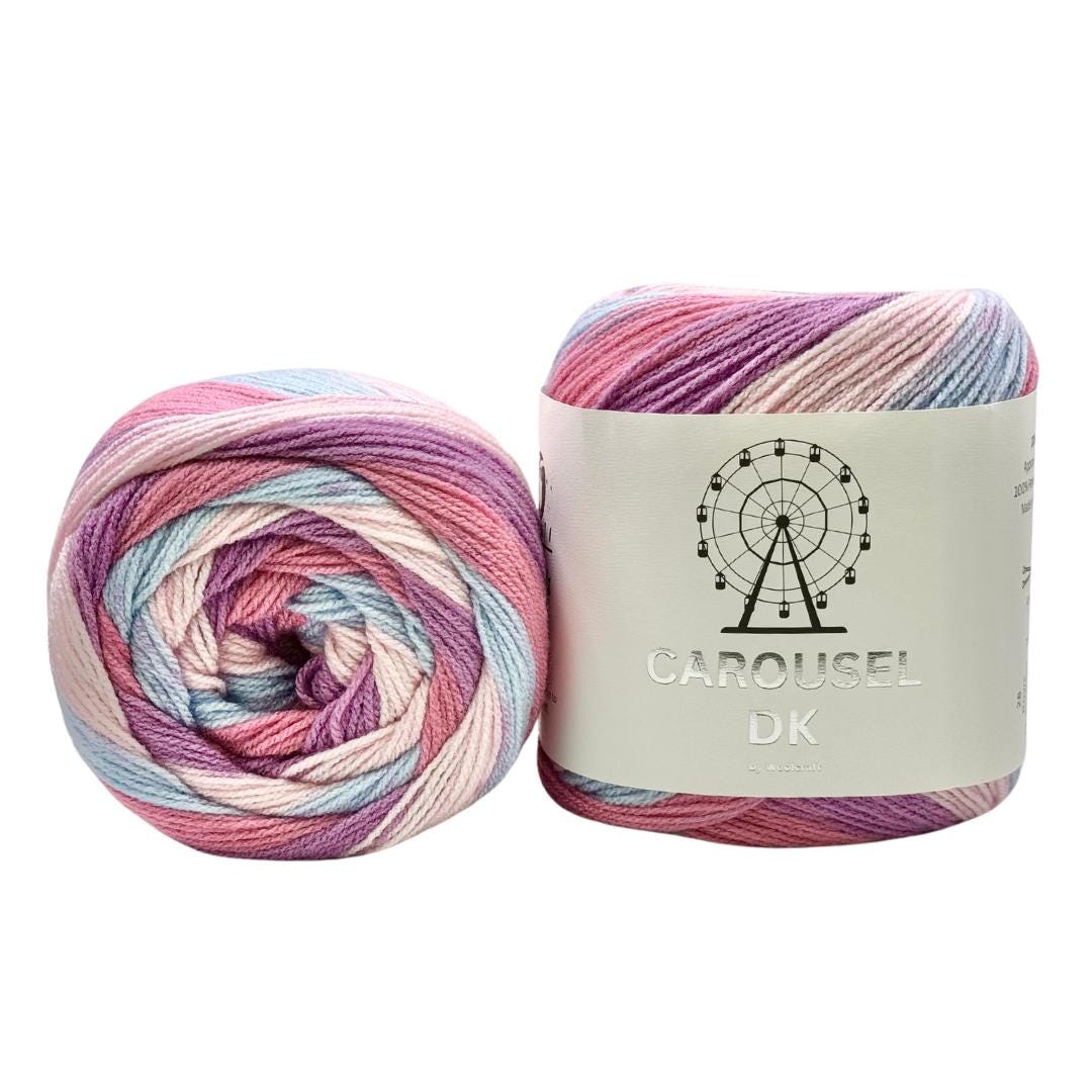 Woolcraft Carousel DK 200g - Crochet Knitting Yarn - Etsy UK