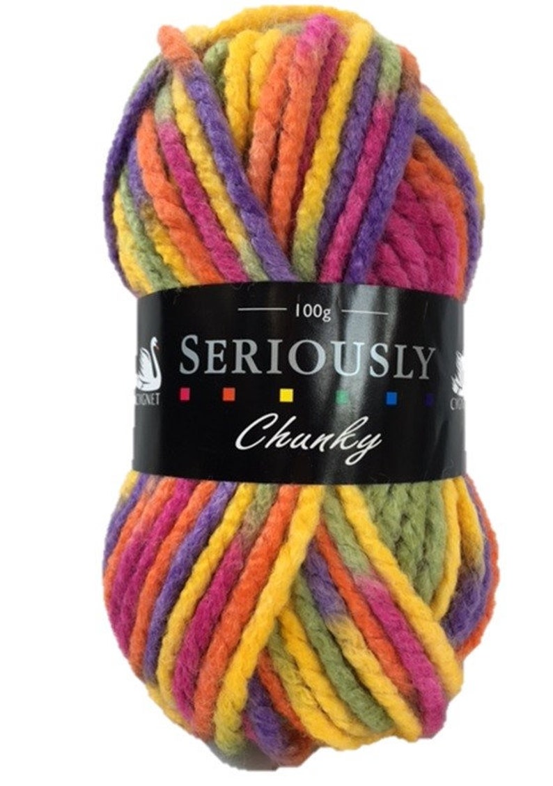 Cygnet Seriously Chunky 100g Yarn Knitting Crochet Mythical | Etsy UK