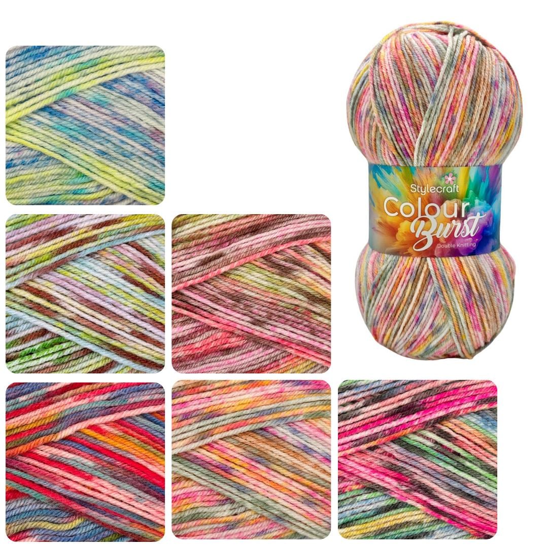 Stylecraft Colour Burst DK 100g - Crochet Knitting Yarn - Etsy UK