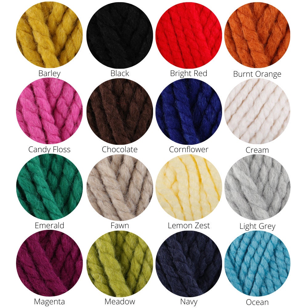 Cygnet Seriously Chunky 100g Yarn Knitting Crochet Mythical Metallic ...