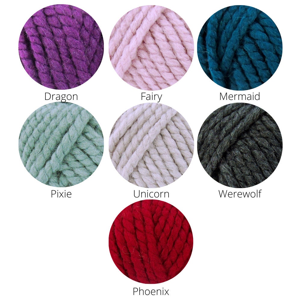 Cygnet Seriously Chunky 100g Yarn Knitting Crochet Mythical Metallic ...