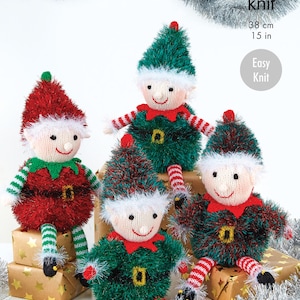 King Cole Tinsel Chunky 50g Knitting Yarn Crochet Patterns - Etsy UK
