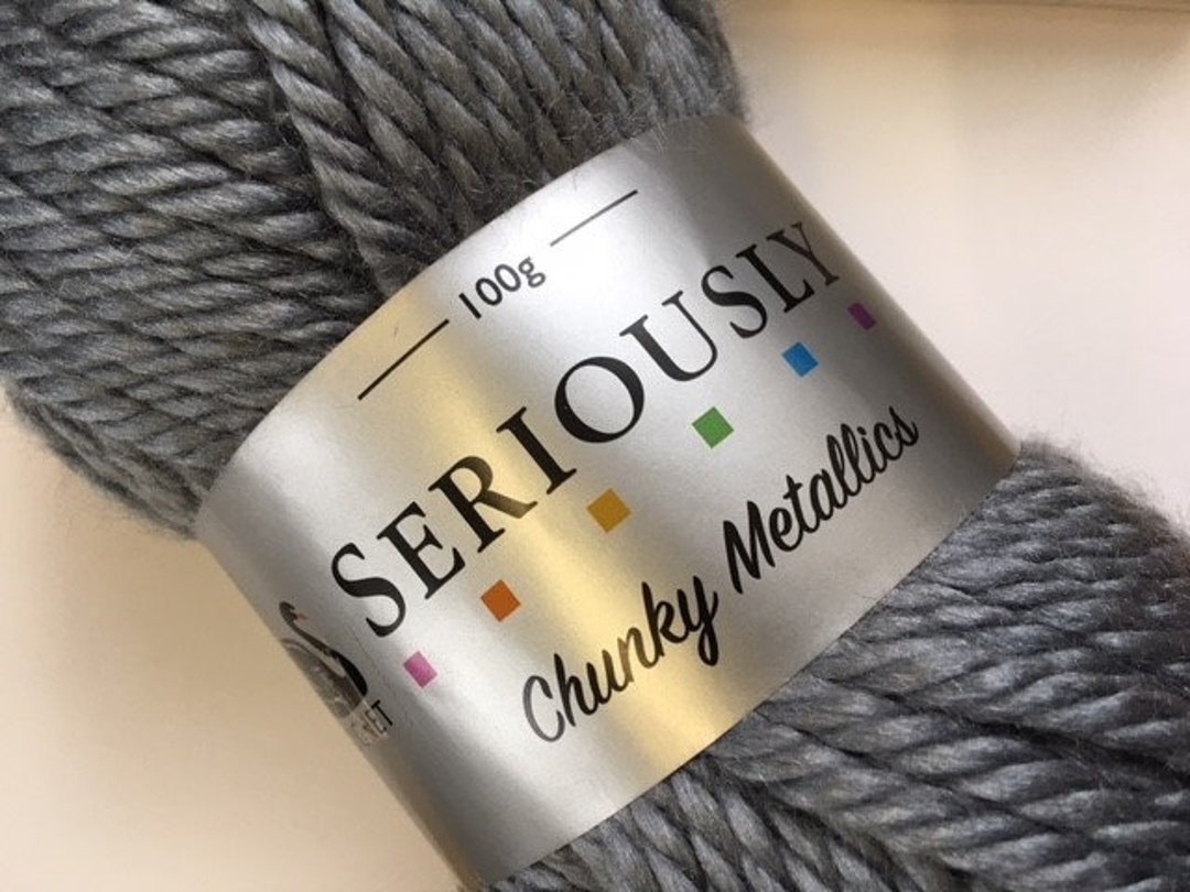 Cygnet Seriously Chunky 100g Yarn Knitting Crochet Mythical Metallic ...