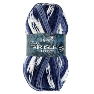 Stylecraft Easy Fair Isle Effect Aran 100g Knitting Yarn - Etsy UK