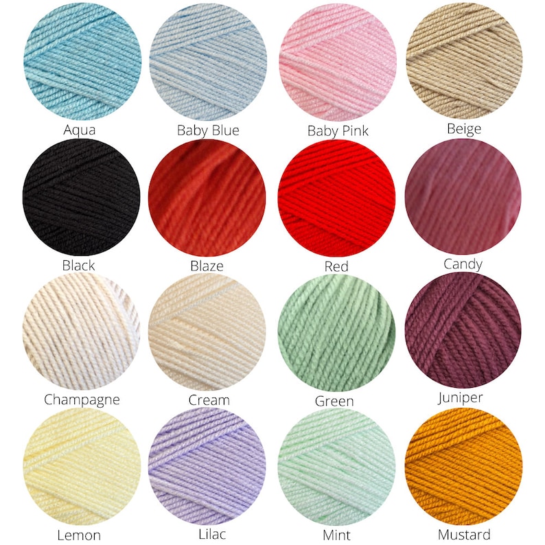 Woolcraft Aran 400g 100% Acrylic Knitting Crochet Yarn | Etsy UK