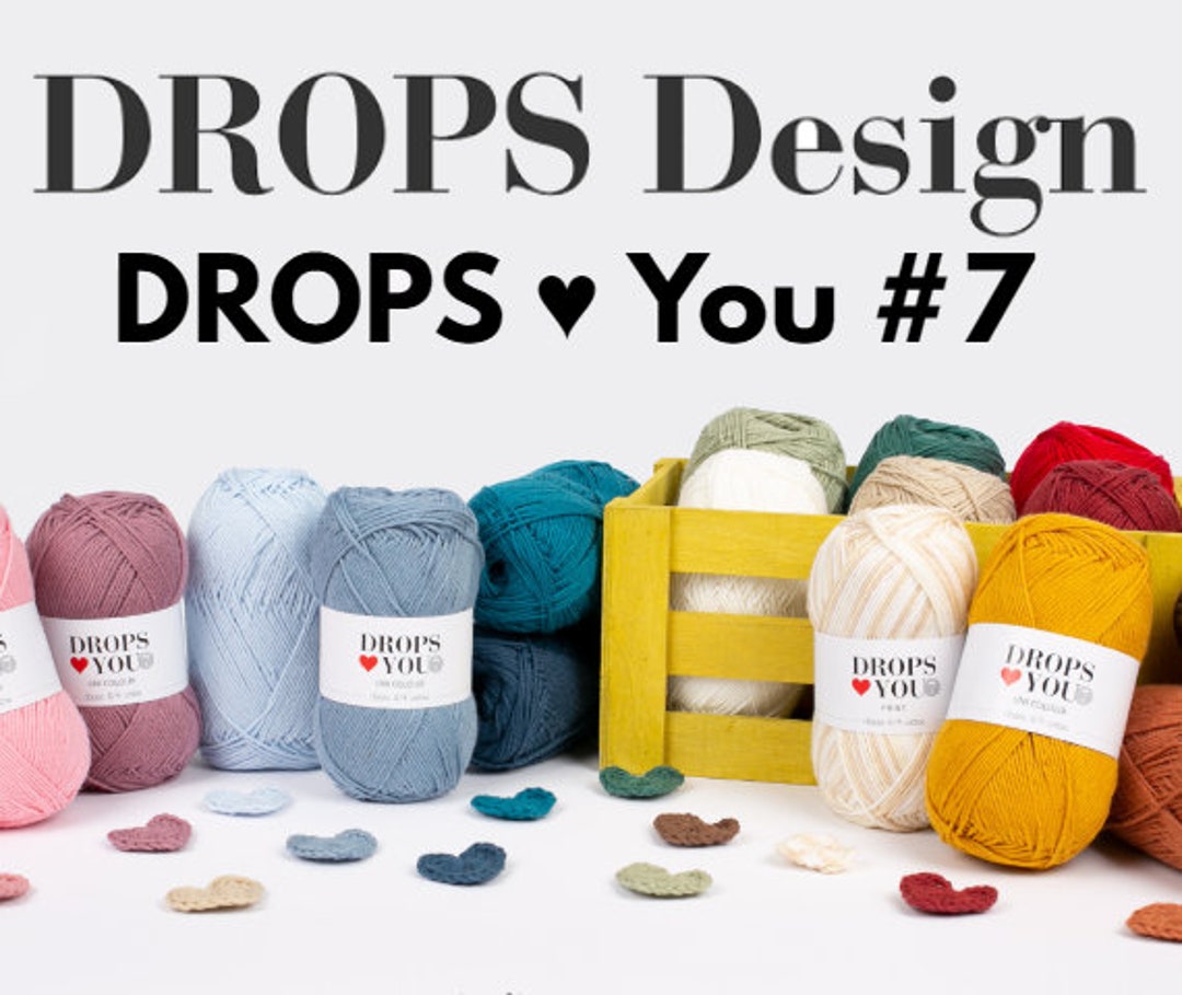 Drops Loves You 7 4 Ply 50g Knitting Crochet Yarn Cotton - Etsy UK