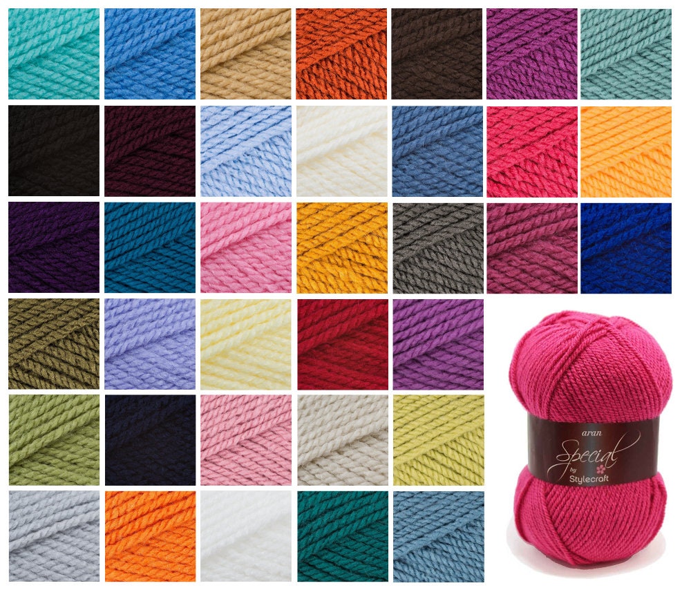 Stylecraft Special ARAN 100g Knitting Yarn Crochet - Etsy UK