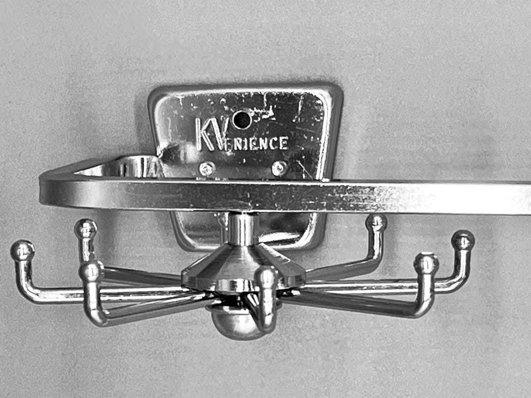 Vintage Chrome Revolving Tie Holder Carousel Rack Closet Mount by Knape ...