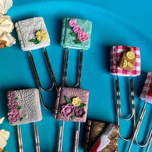 Polymer Clay Bookmark / Gifts / Cookbook / Romantic Novel - Etsy