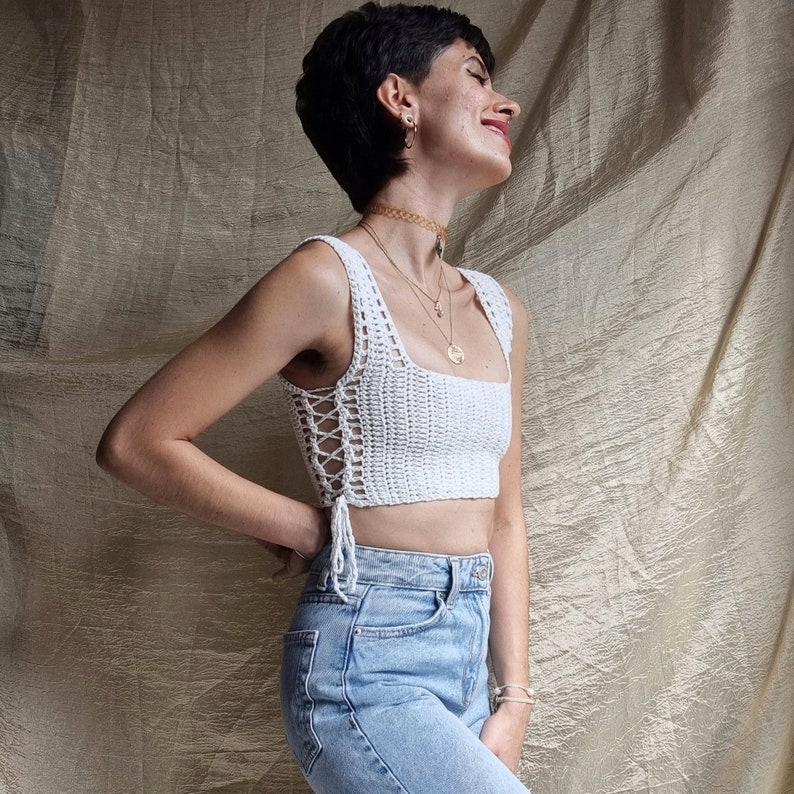 PATTERN the Bex Bustier Top Crochet Pattern PDF - Etsy