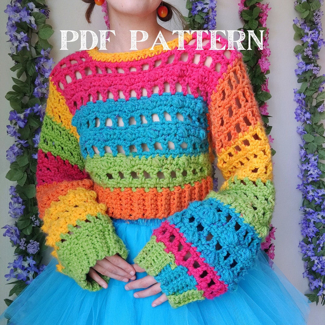PATTERN - the Pixie Pebble Pullover - Crochet Pattern PDF - Etsy