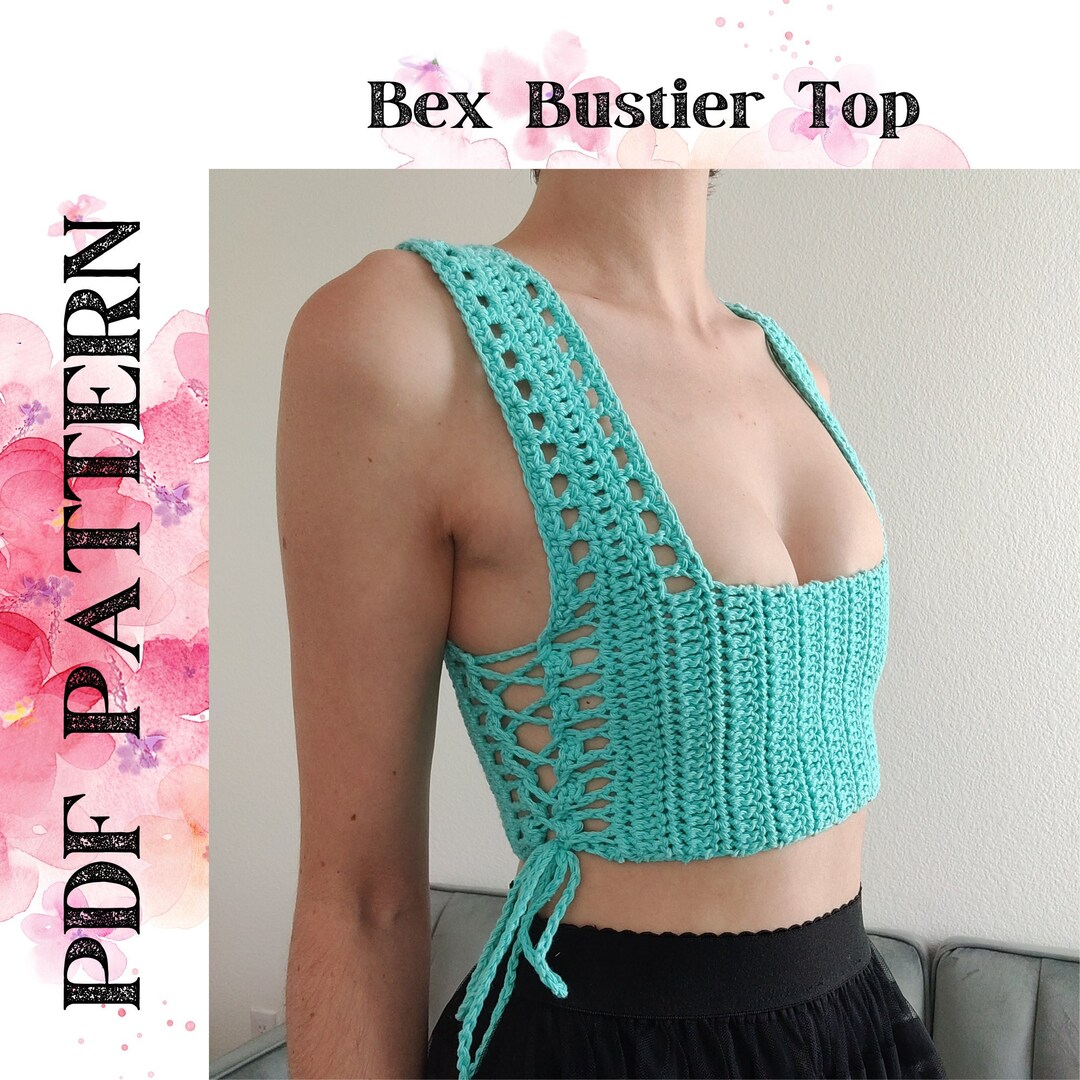 PATTERN the Bex Bustier Top Crochet Pattern PDF - Etsy