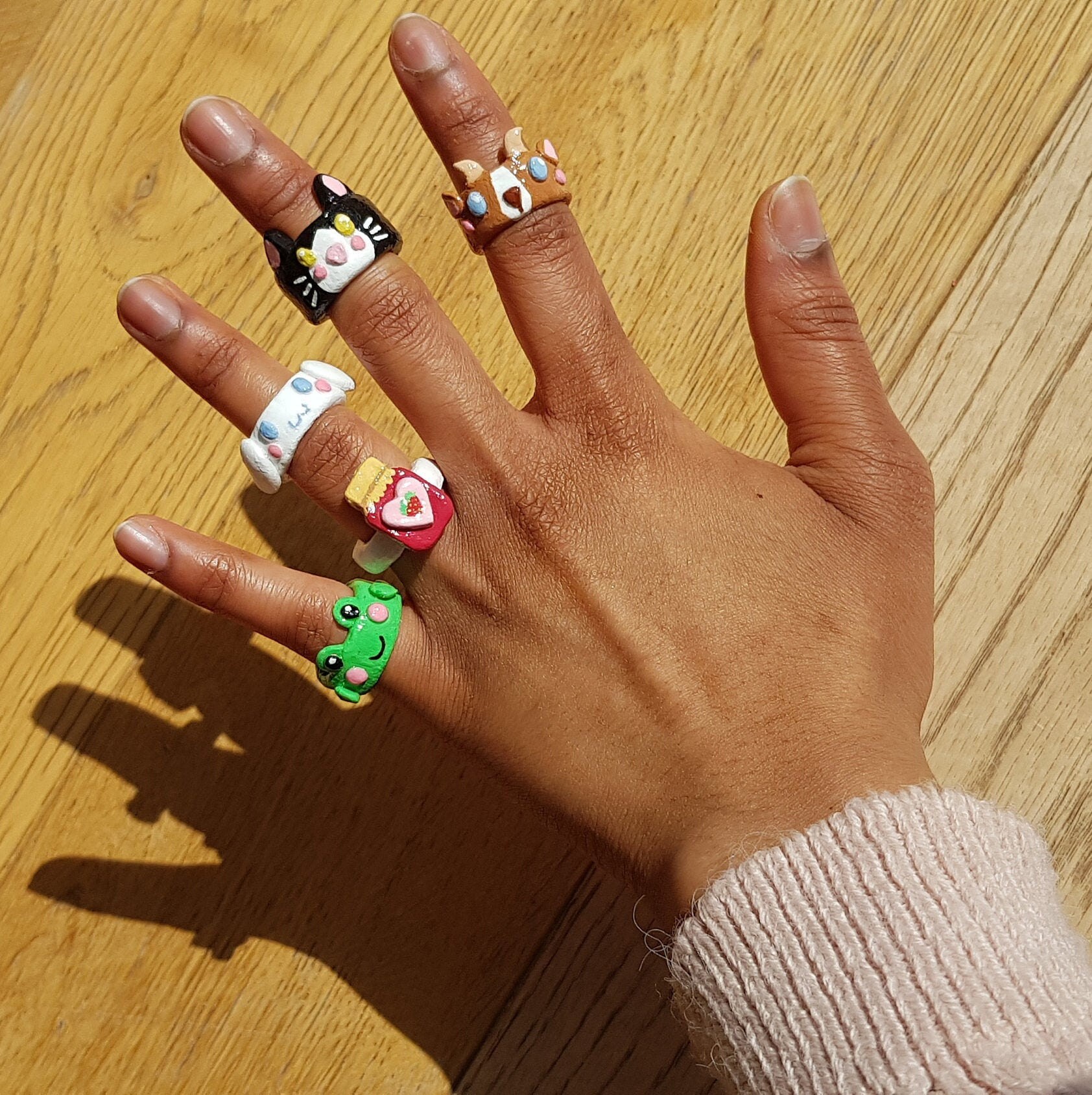 Custom Clay Rings / Animals Zodiac Characters | Etsy