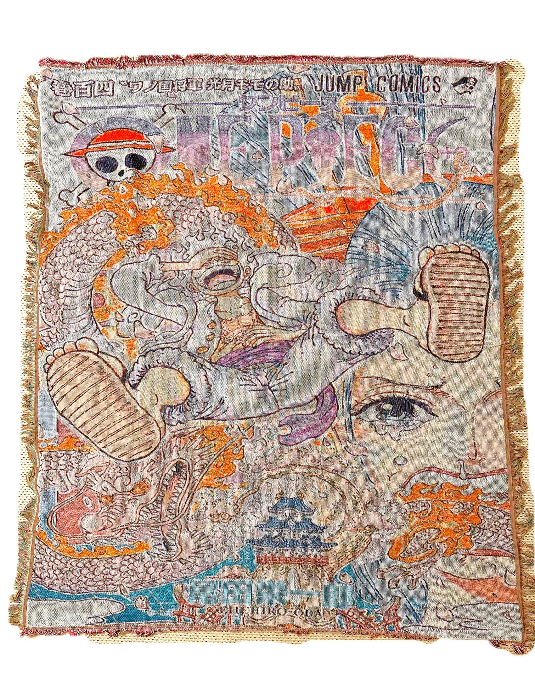 OP Luffy, Zoro, Law Volume and Shonen Jump Cover Tapestries, Gear 5 ...
