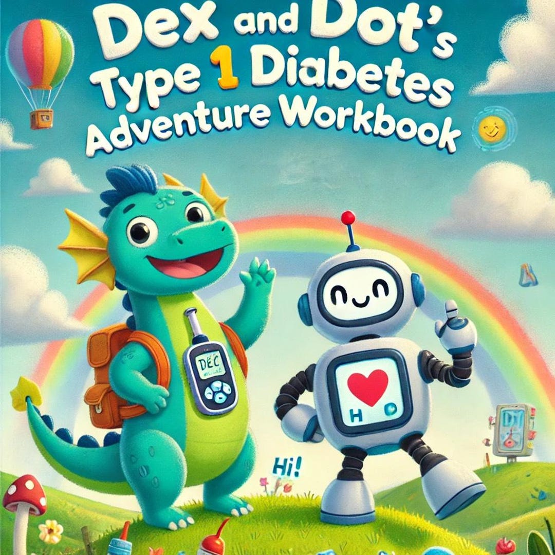 Diabetes Workbook Dex and Dot Type 1 Diabetes Fun - Etsy
