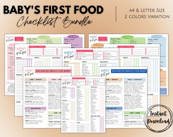 Baby's First 100 Foods + Allergen Checklist BUNDLE - Etsy