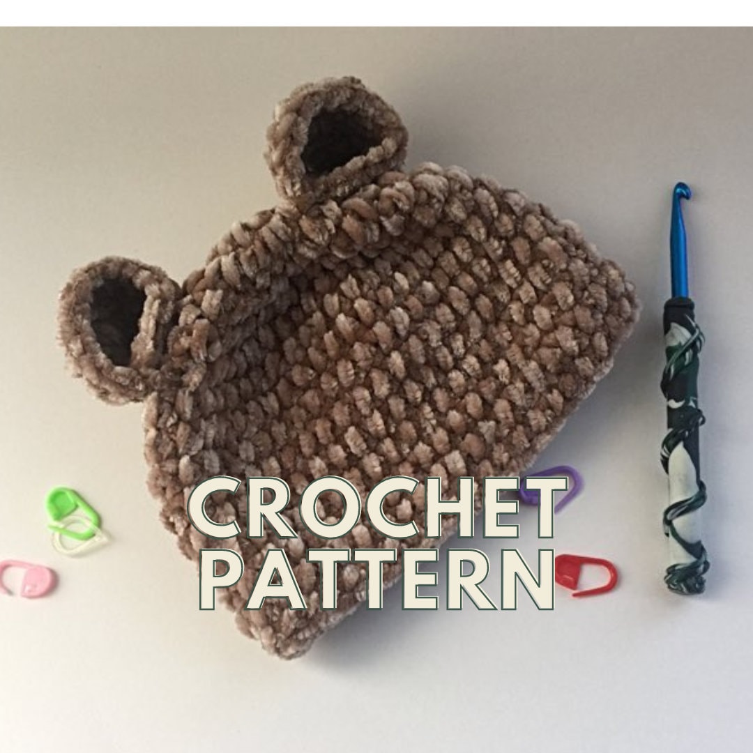 Velvet Bear Hat Crochet Pattern Digital - Etsy