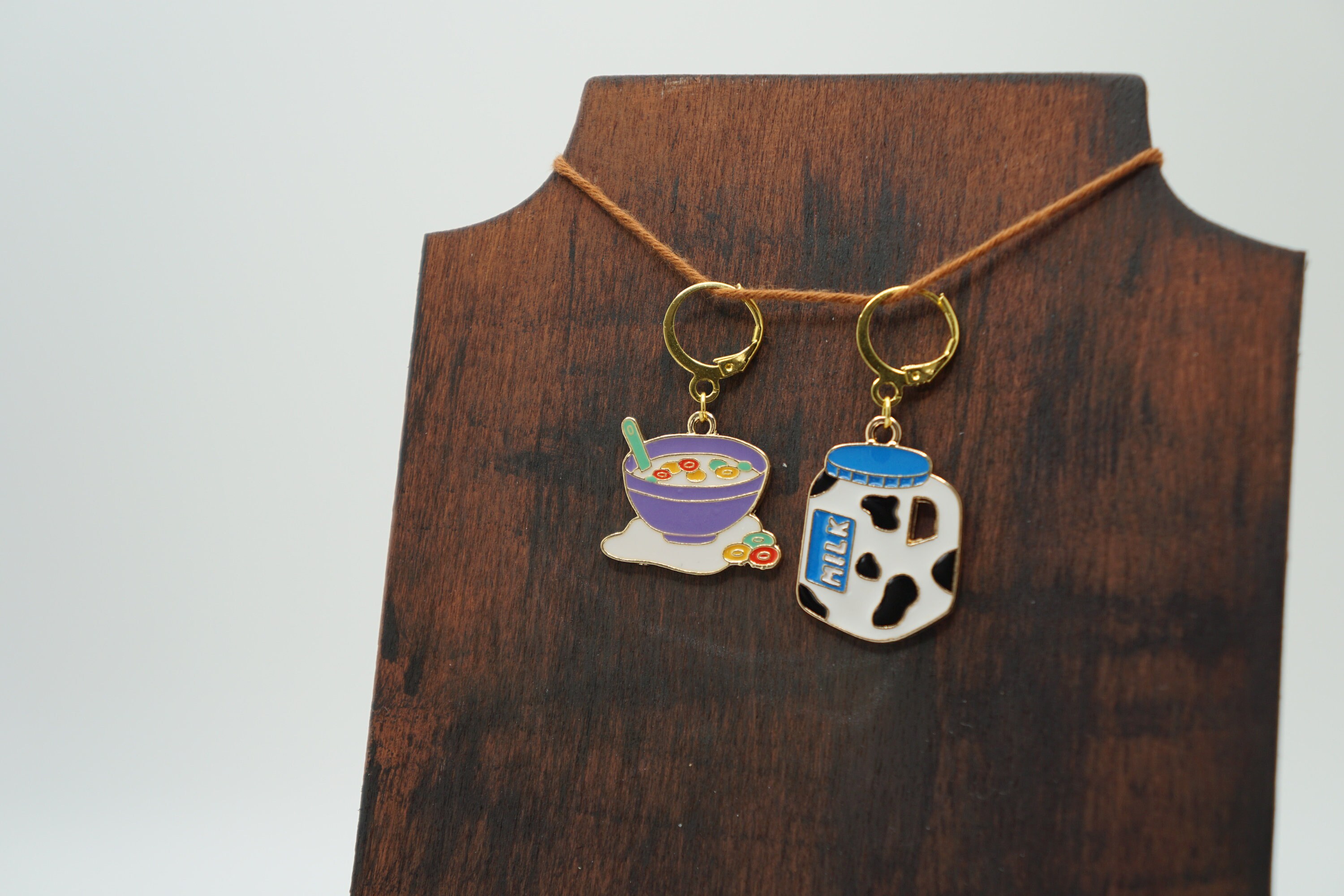 Cereal and Milk Stitch Markers Set of Two Ready to Ship - Etsy