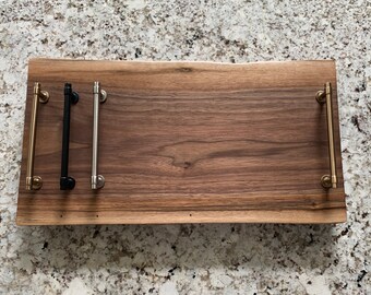 Solid Walnut Serving Tray - Etsy