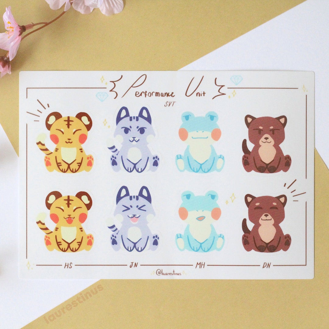 SVT: Performance Unit Sticker Sheet - Etsy