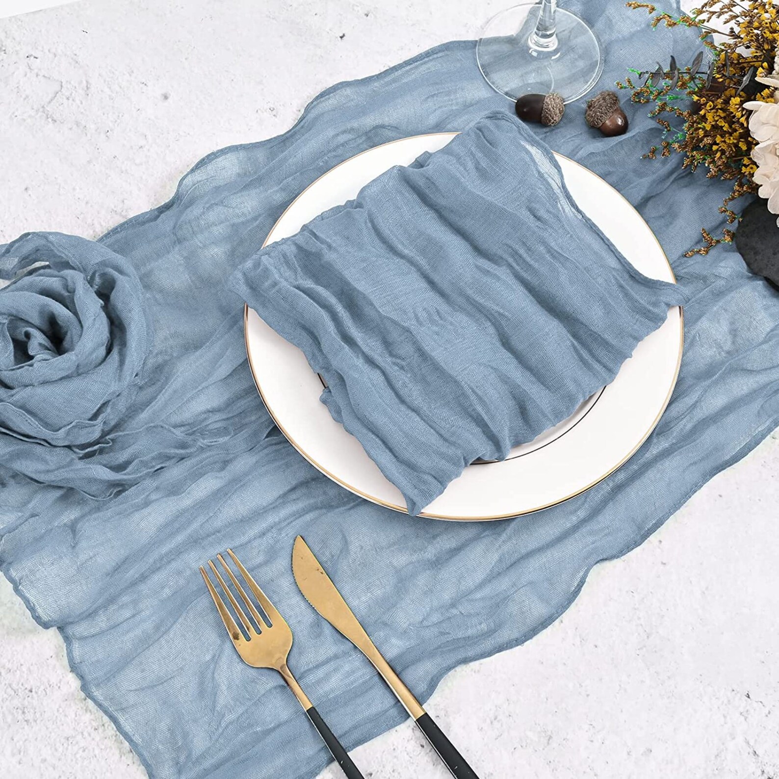 Boho Wedding Farmhouse Table Linens Set of 6 Cheesecloth - Etsy