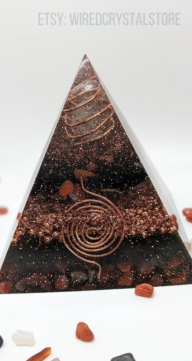 Large Orgone Pyramid Crystal Healing Tool for Meditation Gift - Etsy