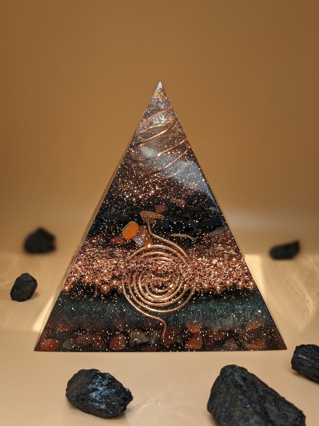 Large Orgone Pyramid Crystal Healing Tool for Meditation Gift - Etsy