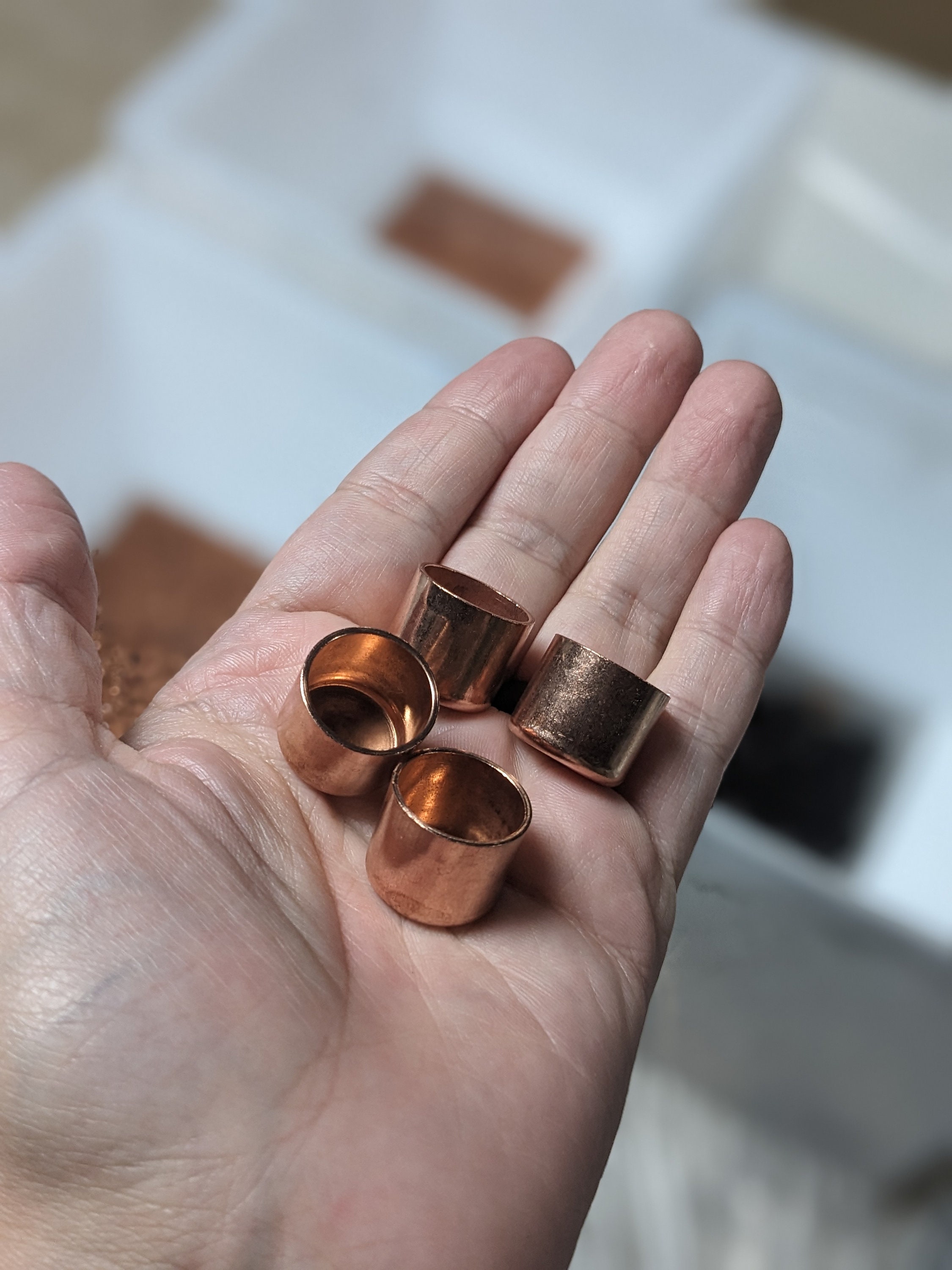 Addition of Copper Feet Onto Pyramid - Etsy