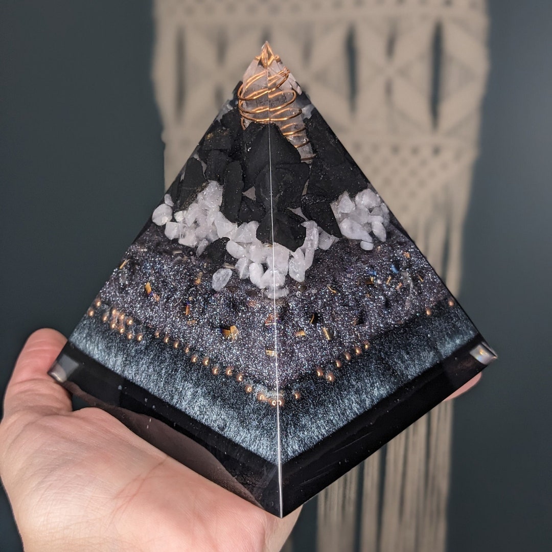Orgone Pyramid for Healing Crystal Intention Setting Crystal for ...