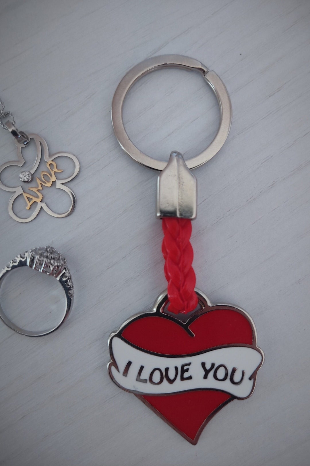 Keychain I LOVE YOU, Ideal as a Gift for Valentine's Day, Lxy ...