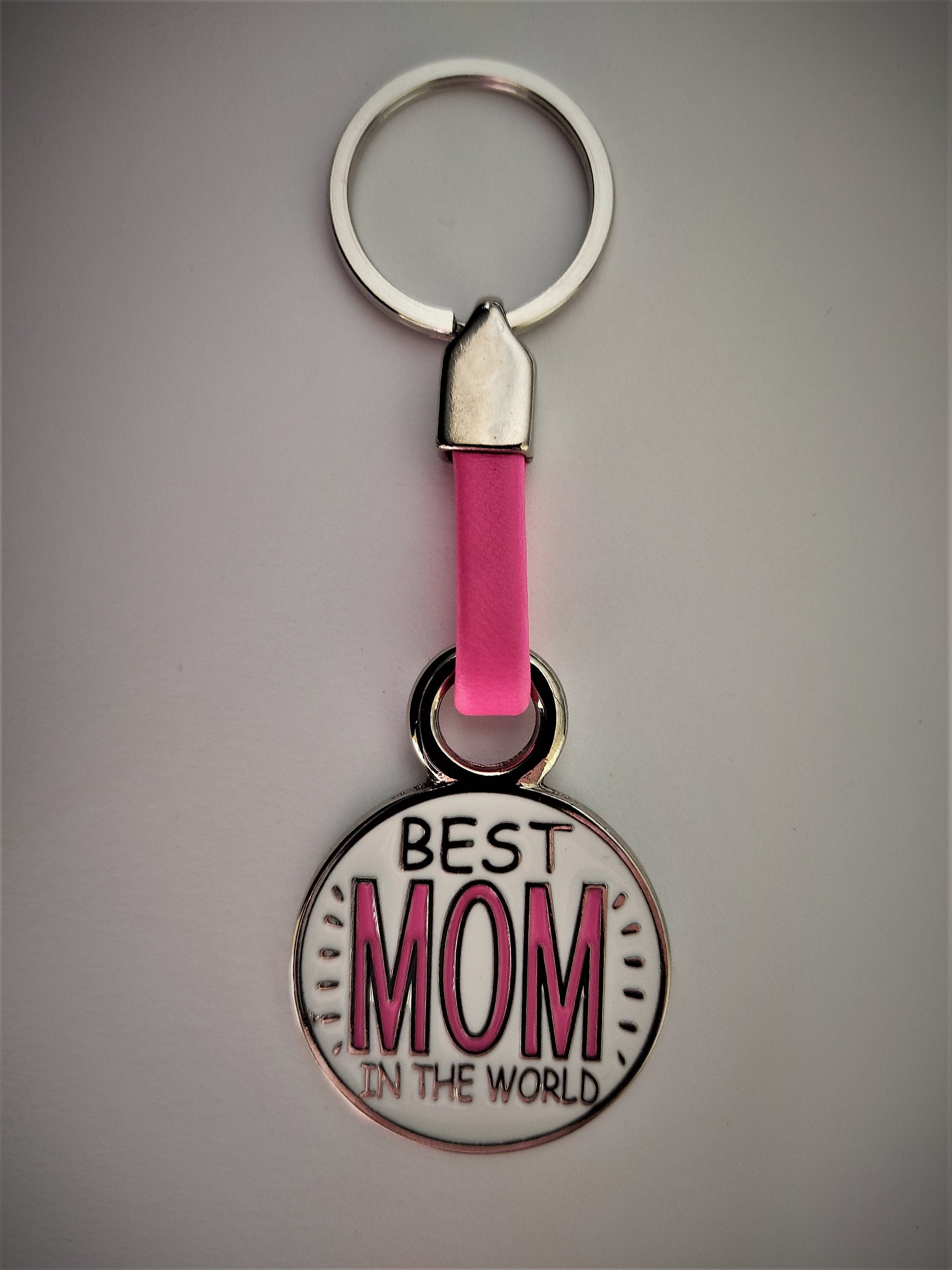 Keychain BEST MOM in the WORLD, lxy accessoires, llavero metal ...