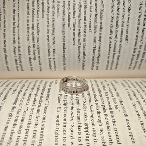 Fourth Wing Book Page Ring - Etsy