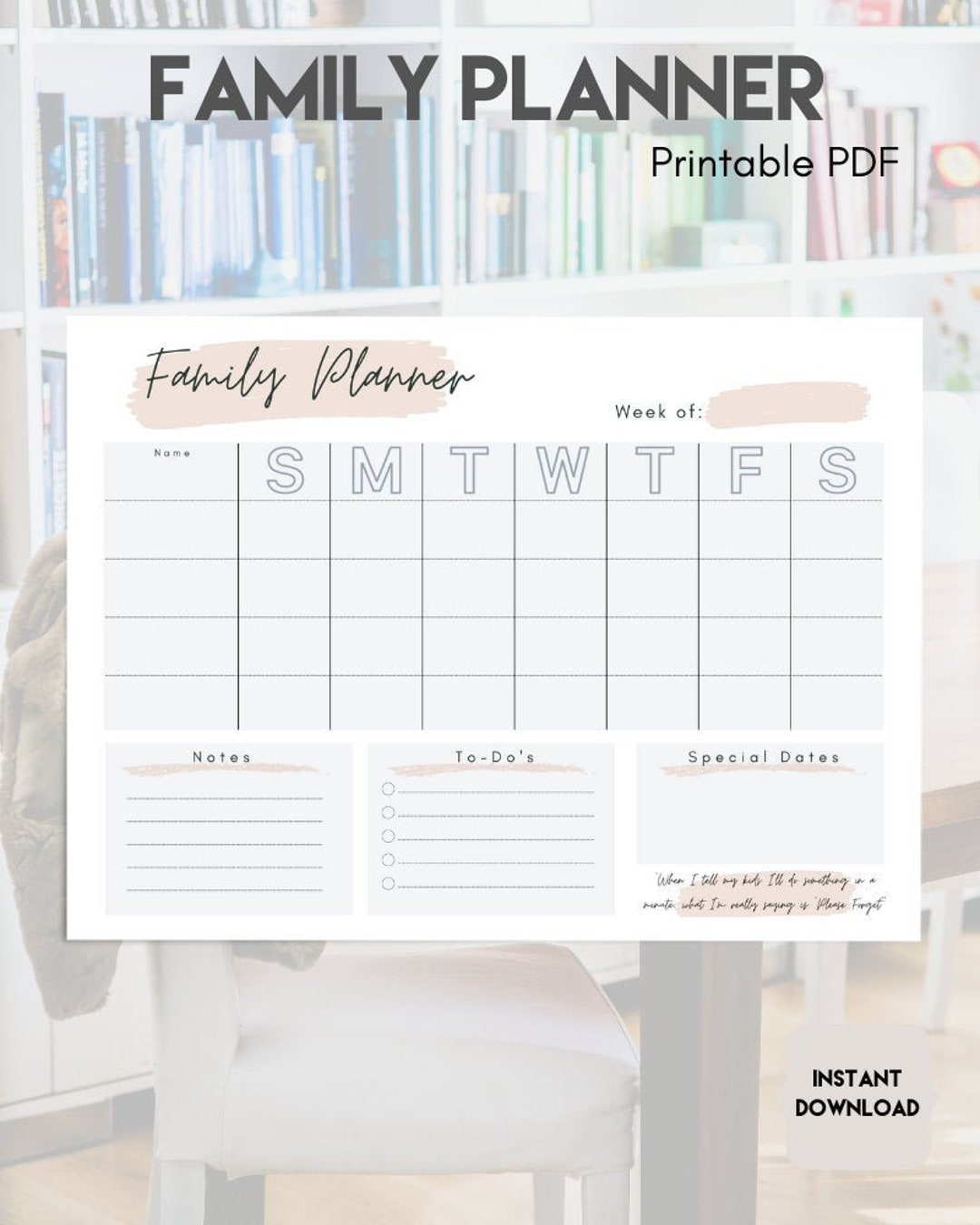 Family Planner, Family Organizer, Meal Planner, Productivity Planner ...