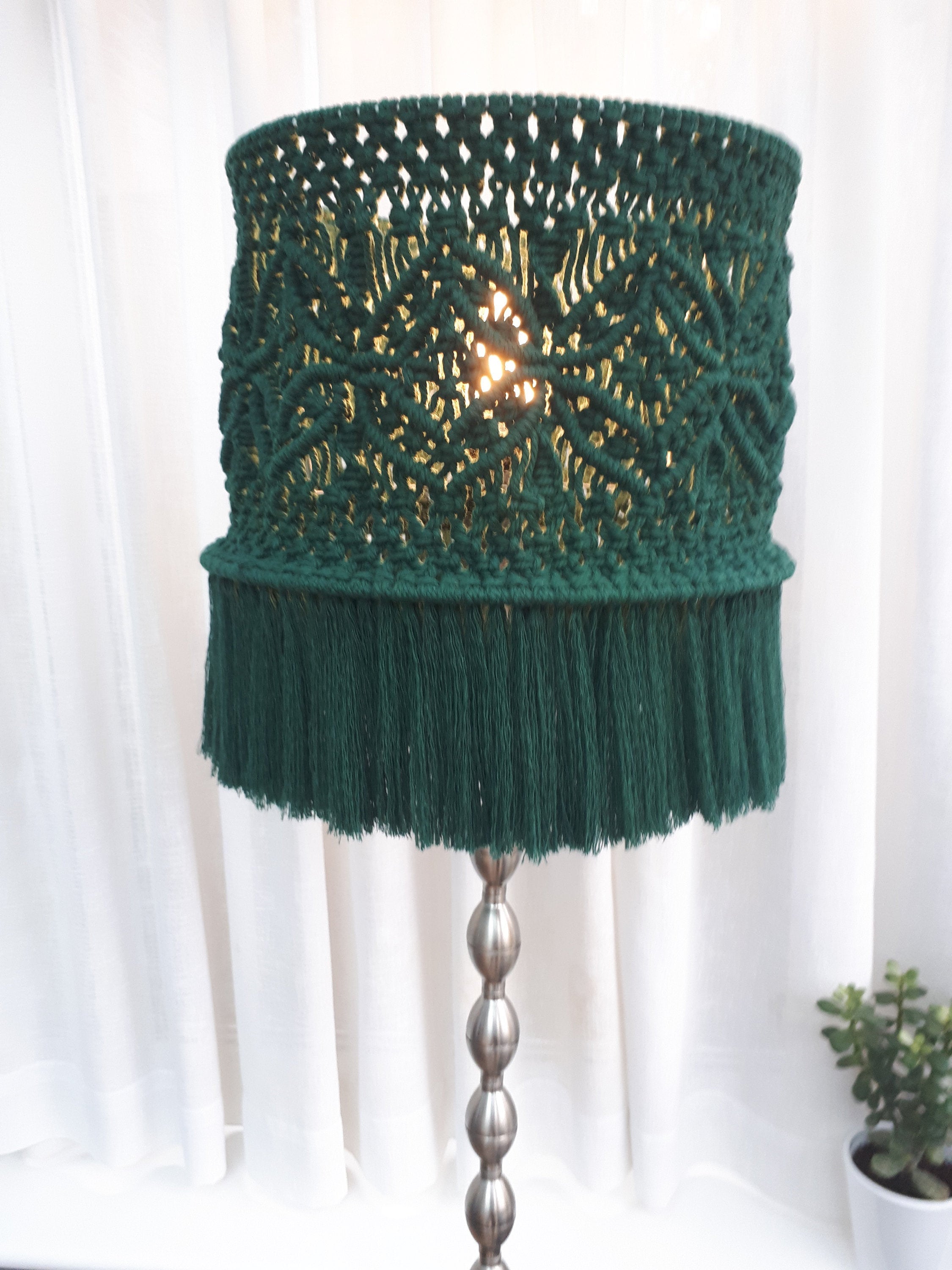 Macrame Lampshade PDF Pattern. Macrame Lampshade Tutorial. PDF Pattern ...