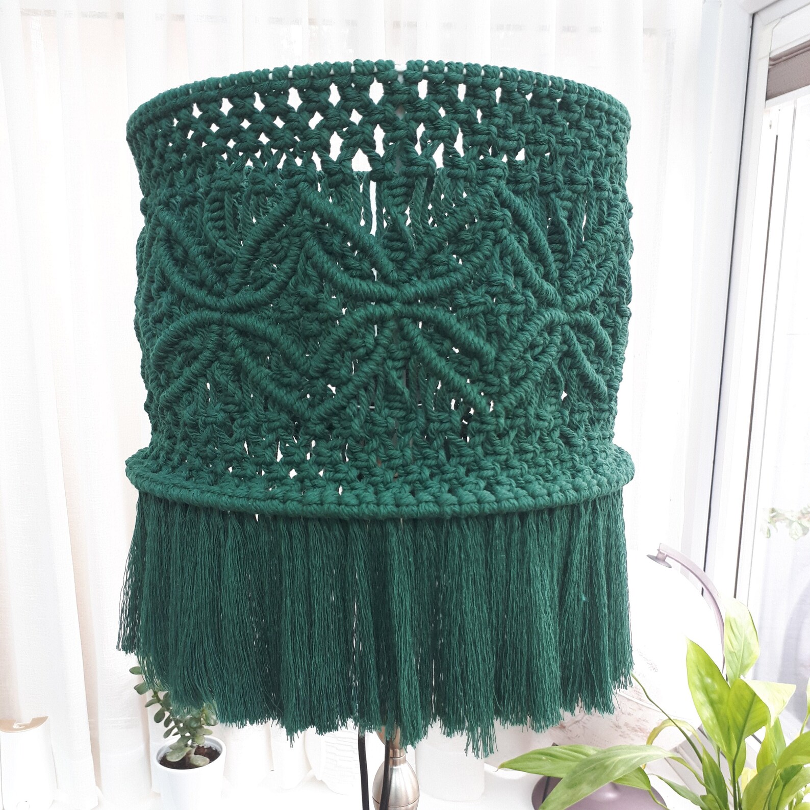 Macrame Lampshade PDF Pattern. Macrame Lampshade Tutorial. PDF Pattern ...