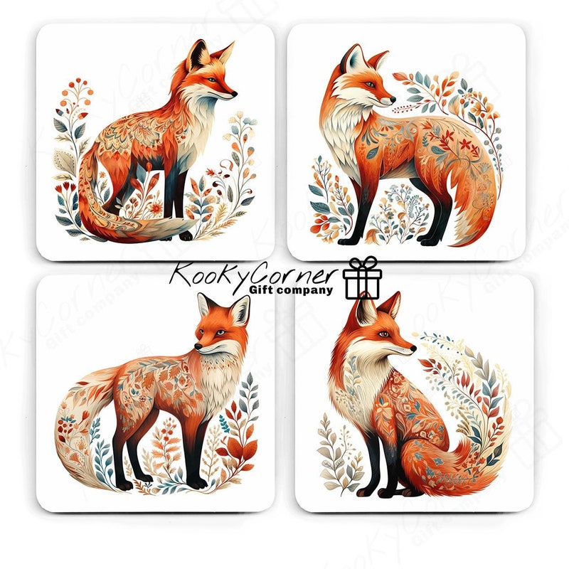 Fox Coaster - Etsy