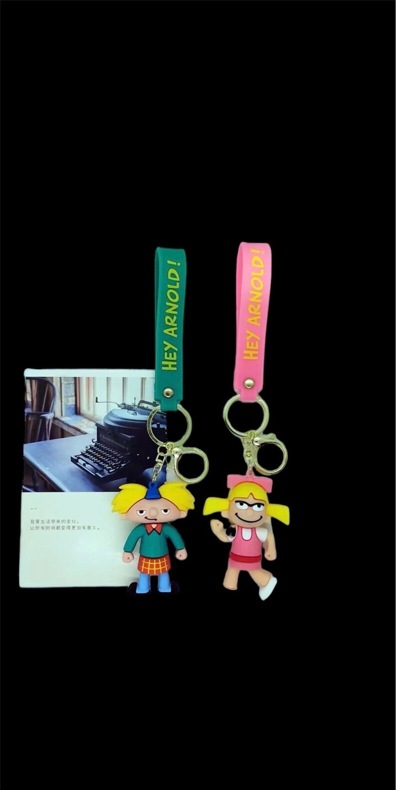Hey Arnold Helga G. Pataki Kawaii Cartoon Action Figure Keychain PVC ...