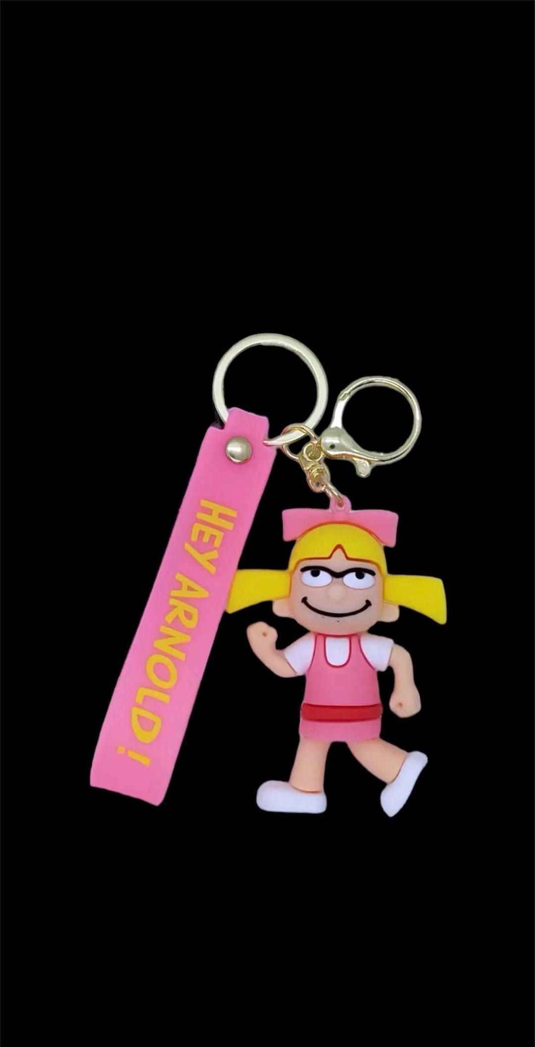 Hey Arnold Helga G. Pataki Kawaii Cartoon Action Figure Keychain PVC ...