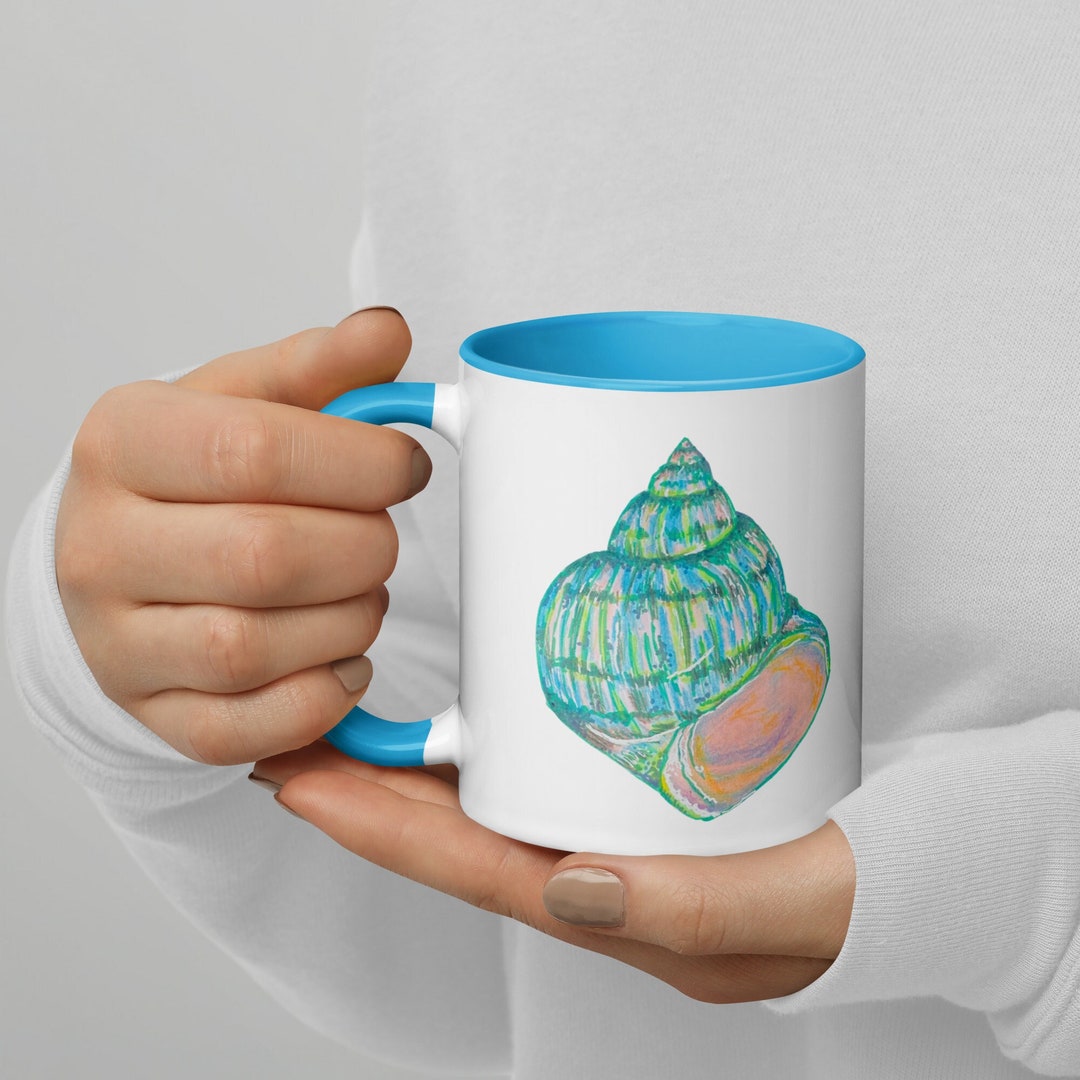 Hand Drawn Conch Seashell Coffee Tea Mug Tea Drinker Gift - Etsy