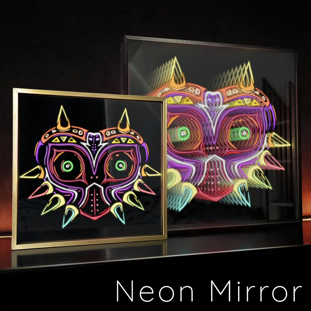 Majora's Mask Zelda Infinity Mirror Neon Light Infinity Mirror LED ...