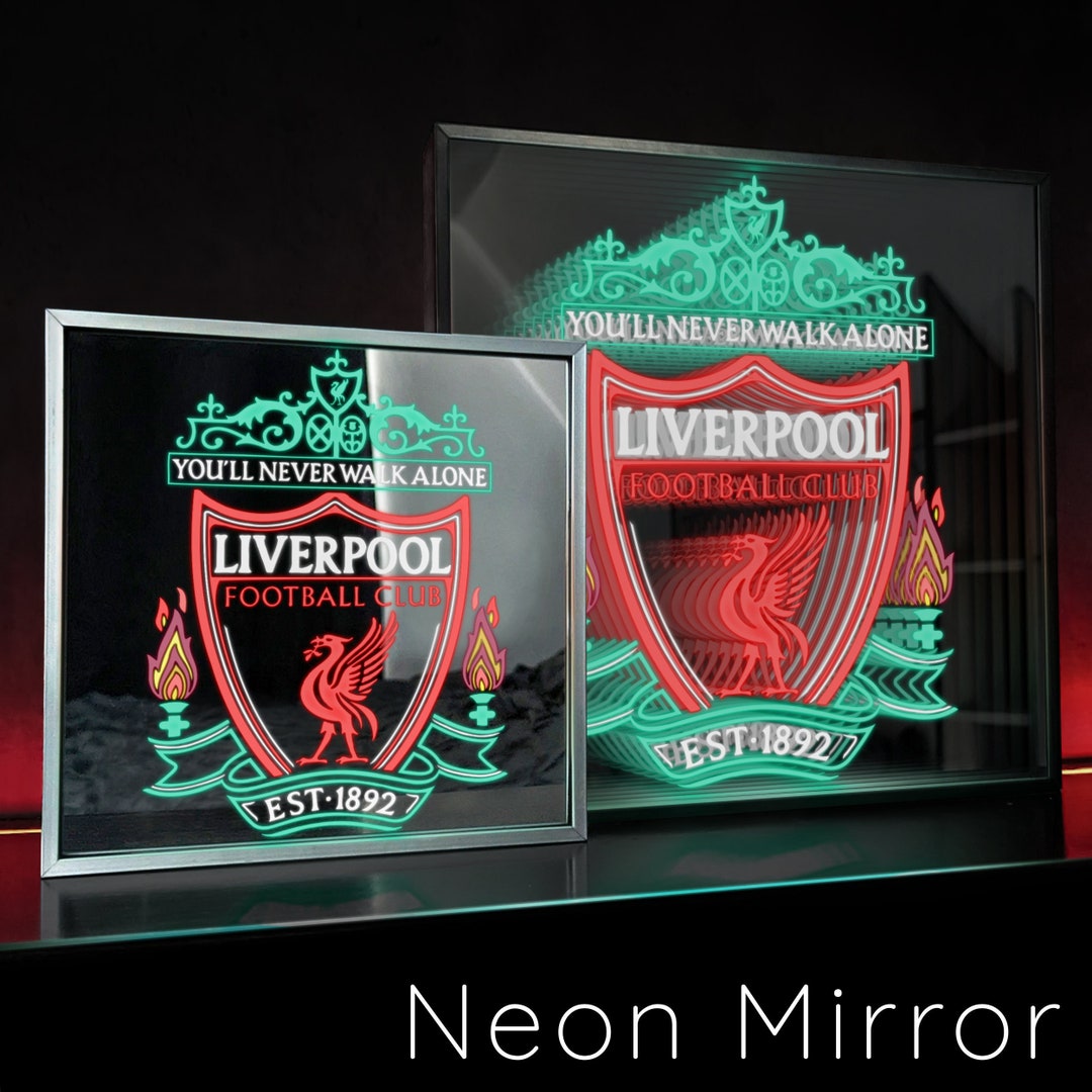 Liverpool Football Team Premier League, Infinity Mirror , LED Desk ...