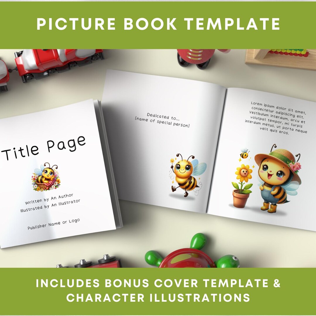 Customisable Kids Story Book Template for Canva. Ready-to-use KDP ...