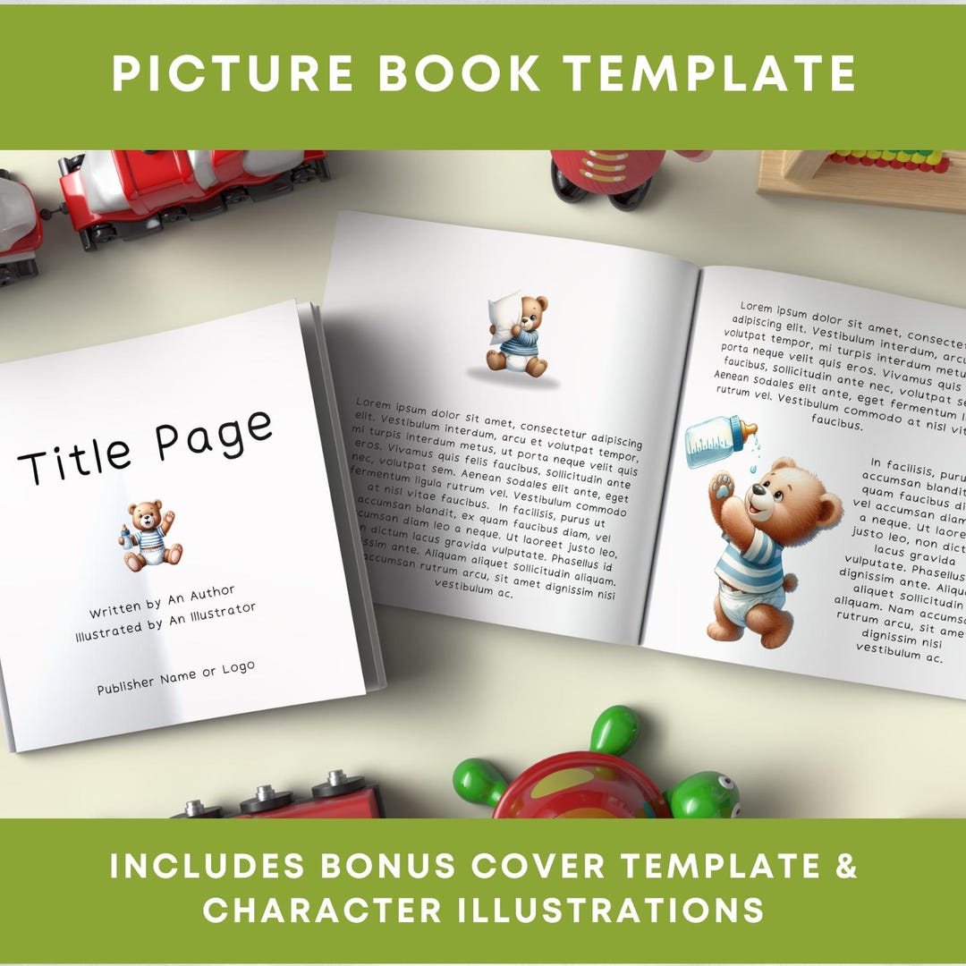 Customisable Kids Story Book Template for Canva. Ready-to-use KDP ...